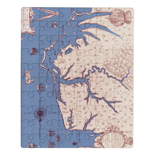 Map of Virginia Jigsaw Puzzle | Zazzle