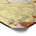 Map of West Bank and Vicinity (Sept. 1984) Poster | Zazzle