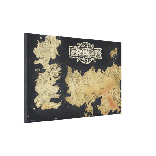 Map of Westeros Canvas Print | Zazzle