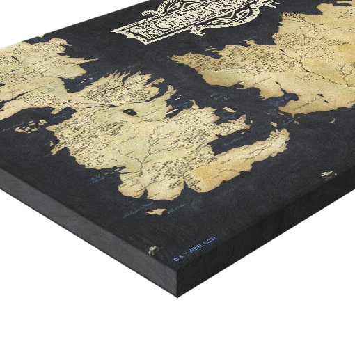 Map of Westeros Canvas Print | Zazzle