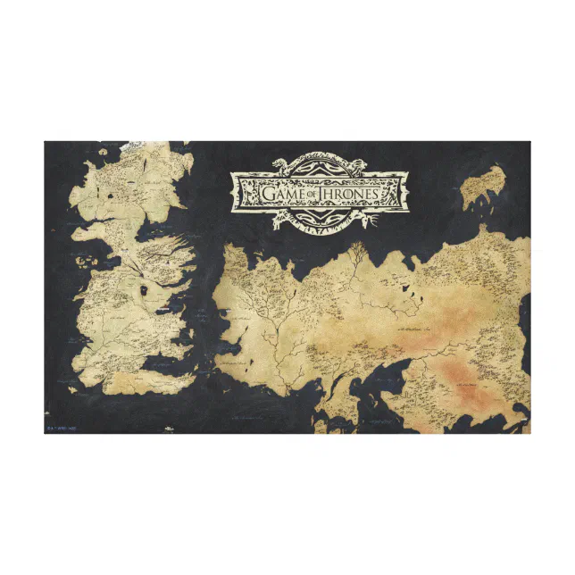 Map of Westeros Canvas Print | Zazzle
