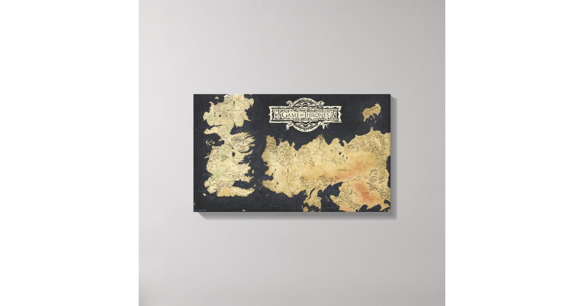 Map of Westeros Canvas Print | Zazzle