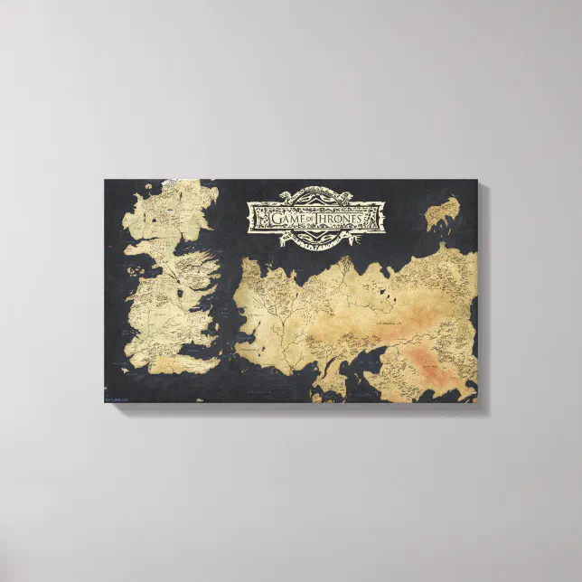Map of Westeros Canvas Print | Zazzle