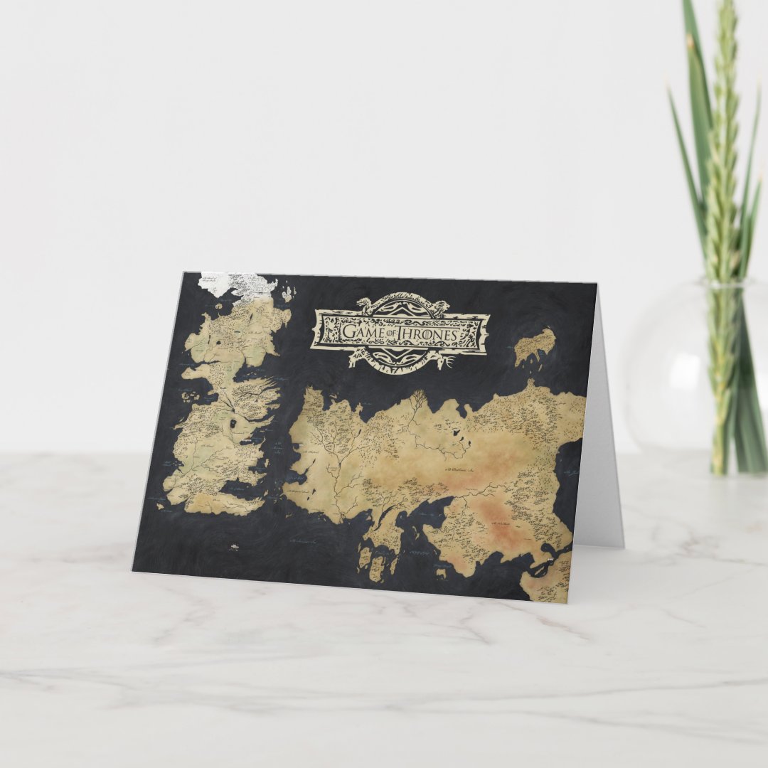 Map of Westeros Card | Zazzle
