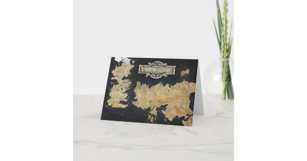 Map of Westeros Card | Zazzle
