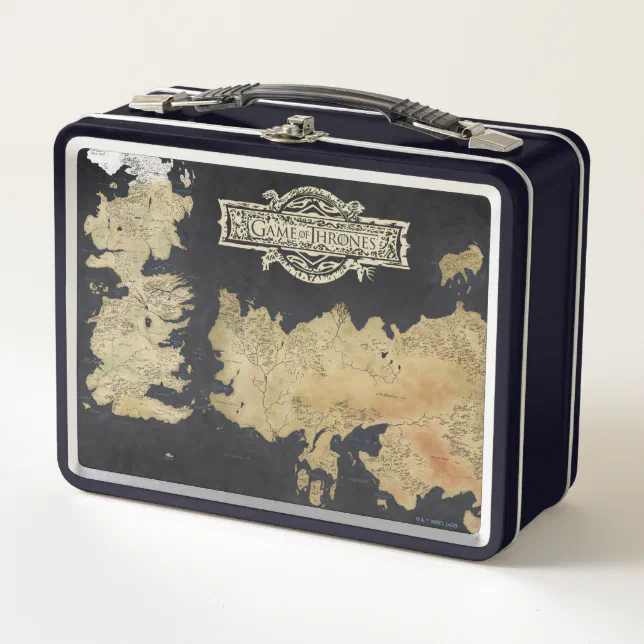 Map of Westeros Metal Lunch Box | Zazzle