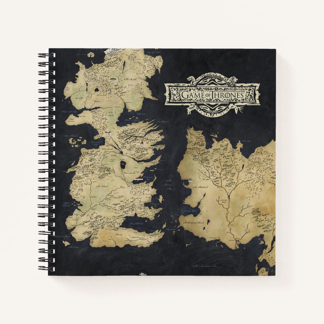 Map of Westeros Notebook | Zazzle