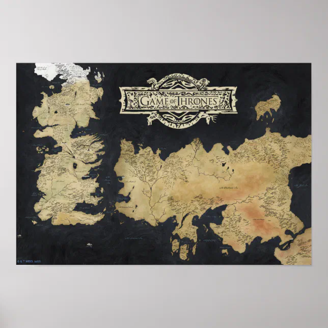 Map of Westeros Poster | Zazzle