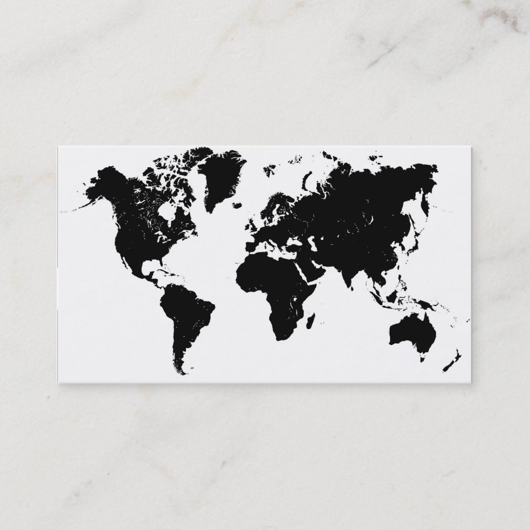 Map of World - Business Card | Zazzle