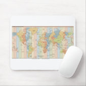 Map of World Time Zones Mouse Pad | Zazzle