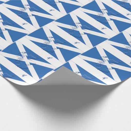 Map Outline SCOTLAND SALTIRE FLAG Wrapping Paper | Zazzle