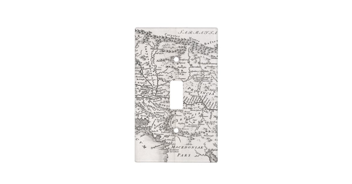 MAP: PANNONIA LIGHT SWITCH COVER | Zazzle