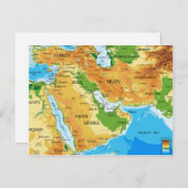 MAP POSTCARDS ♥ Middle East | Zazzle