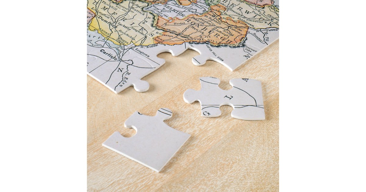 MAP: SCOTLAND JIGSAW PUZZLE | Zazzle.com