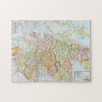 MAP: SCOTLAND JIGSAW PUZZLE | Zazzle