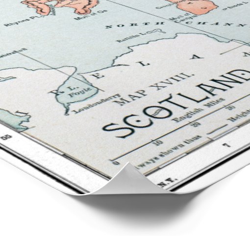 MAP: SCOTLAND POSTER | Zazzle