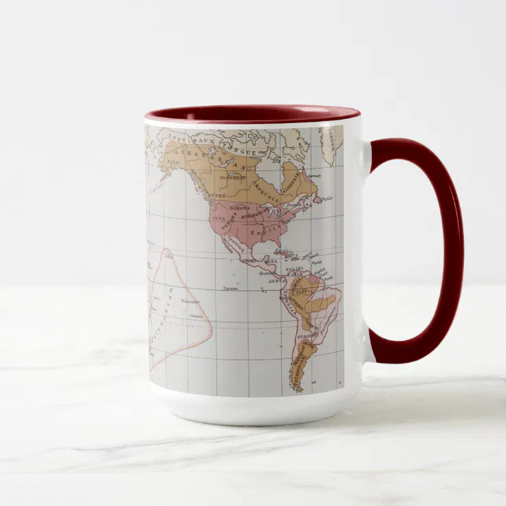 Map showing the Languages of the World Mug | Zazzle
