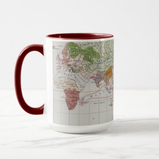 Map showing the Languages of the World Mug | Zazzle