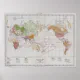 Map showing the Languages of the World Poster | Zazzle