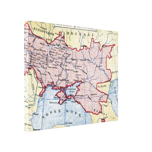 MAP: UKRAINE, c1906 Canvas Print | Zazzle