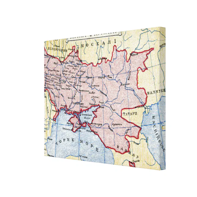 MAP: UKRAINE, c1906 Canvas Print | Zazzle