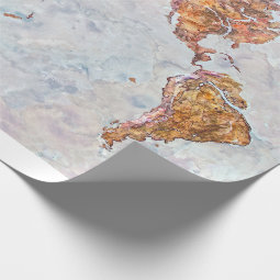 map wrapping paper | Zazzle