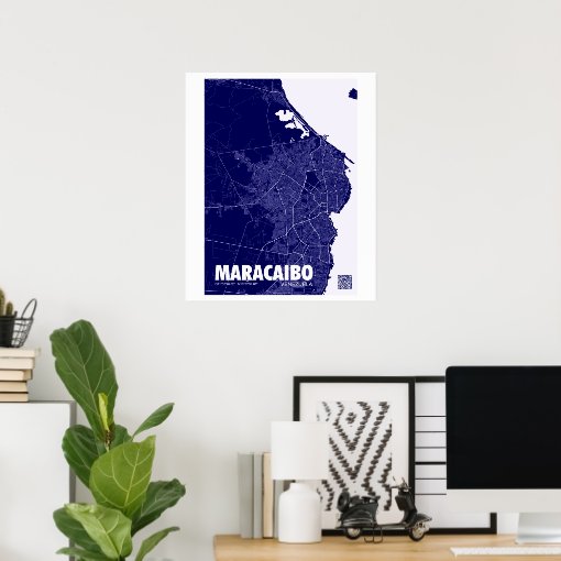 Mapa de Maracaibo - Venezuela Travel City Map Poster | Zazzle