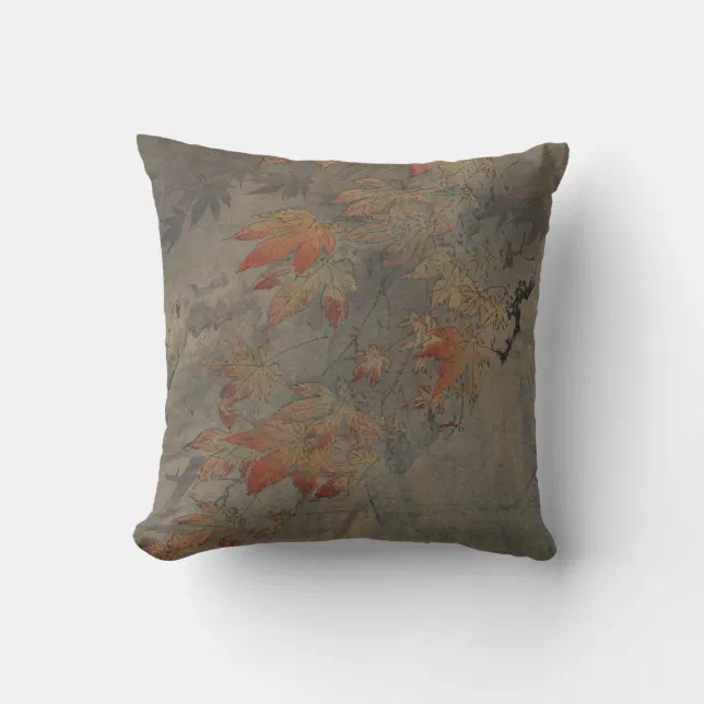Maple Branch Throw Pillow | Zazzle