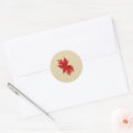 Maple Leaf Autumn Fall Color Palette Bullet Classic Round Sticker | Zazzle