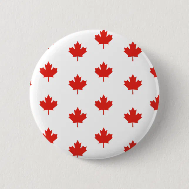 Maple Leaf Canada Day Pin | Zazzle