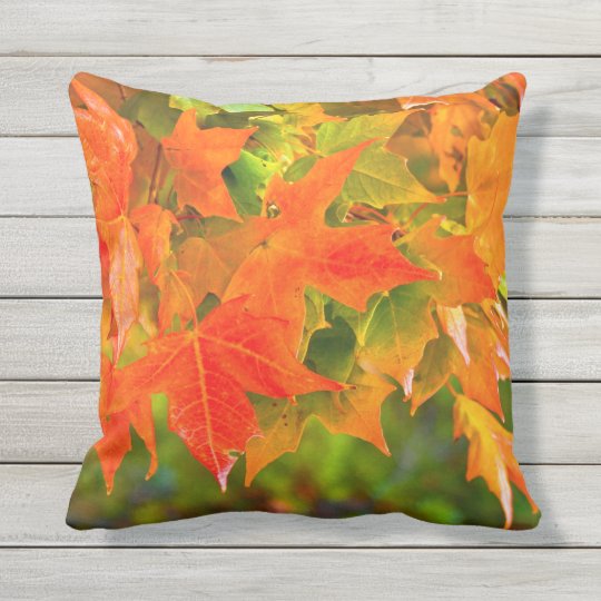 Maple Leaf Dance Throw Pillow | Zazzle.com