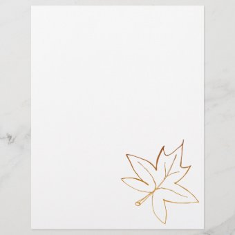 Maple Leaf Edge Fall Wedding Menu | Zazzle