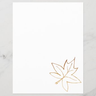 Maple Leaf Edge Fall Wedding Menu | Zazzle