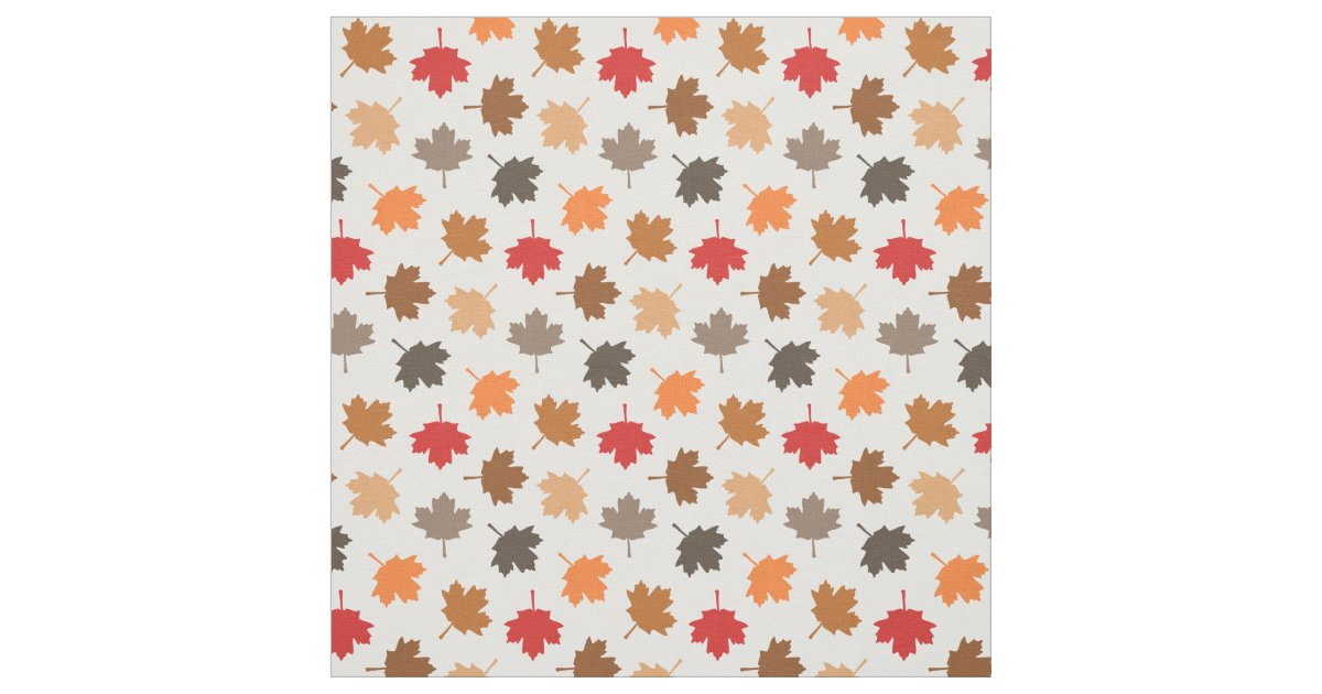 Maple Leaf Fabric | Zazzle