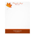 Maple leaves in fall colors custom letterhead | Zazzle.com