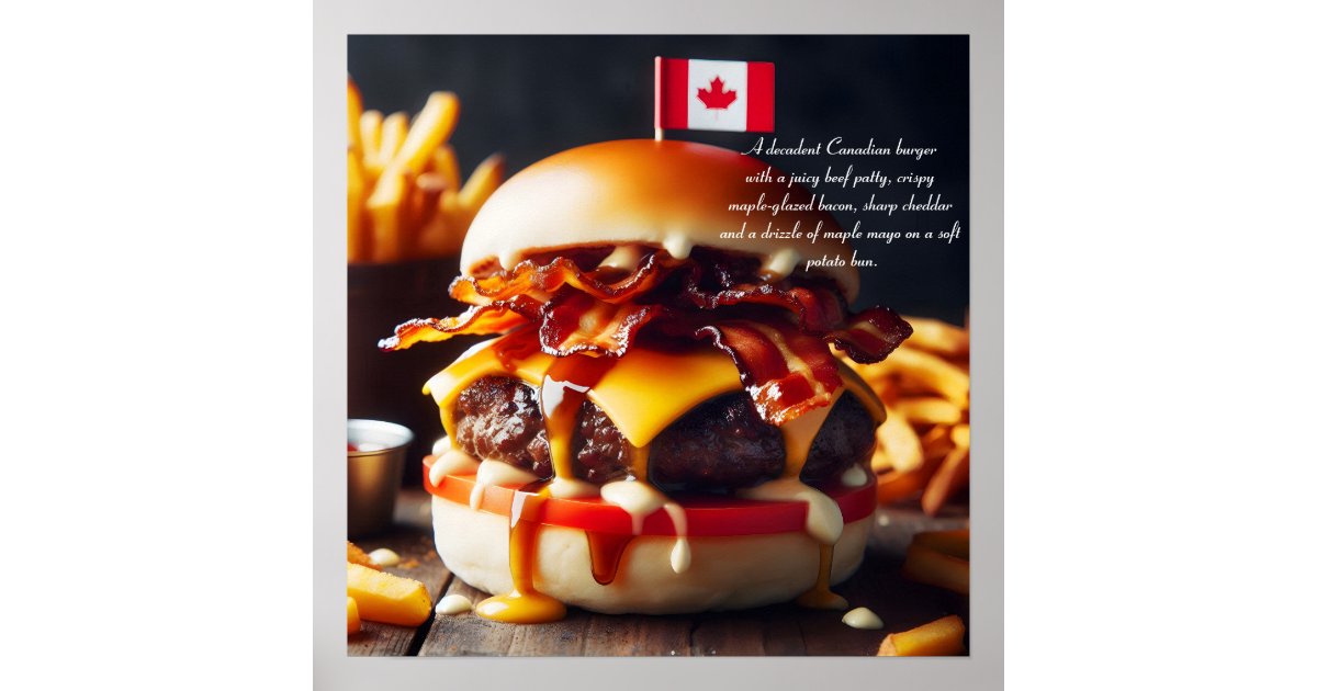 Maple Leaf Munchies: Canadian Classic Poster | Zazzle