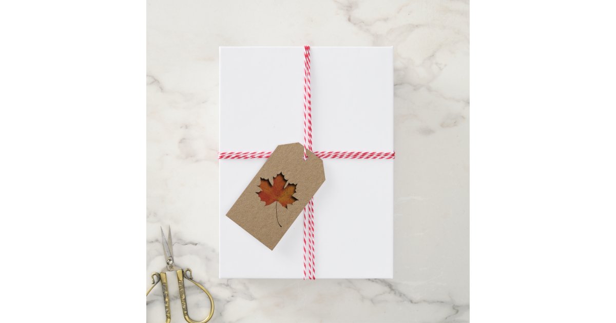 Maple Leaf Product Tag Gift Tag | Zazzle