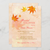 Maple Leaf Rustic Fall Bridal Shower Invitation | Zazzle