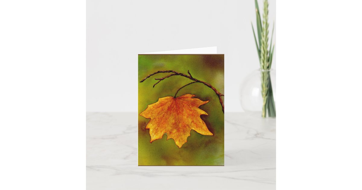 Maple Leaf sympathy Card | Zazzle