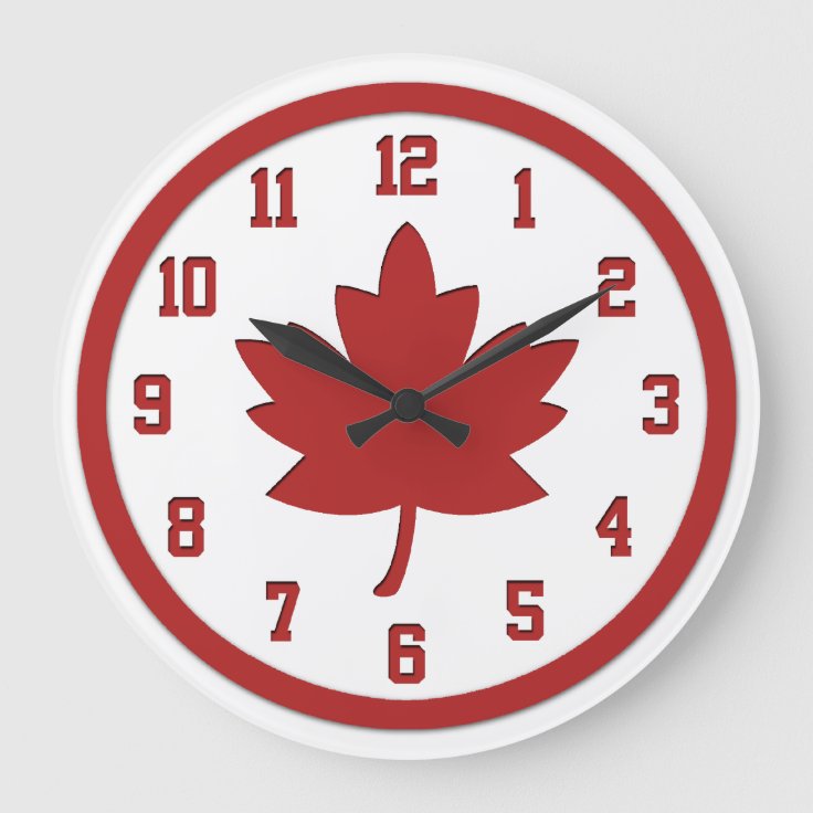 Maple Leaf Wall Clock | Zazzle