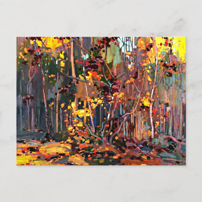 Maple Saplings, fine art painting by Tom Thomson, Postcard | Zazzle