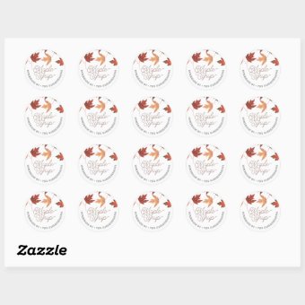 Maple Syrup Classic Round Sticker | Zazzle