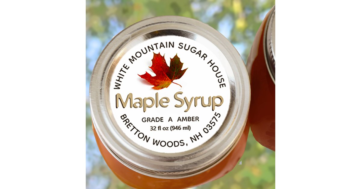 Maple Syrup Colorful Sugar Maple Waterproof Decal | Zazzle