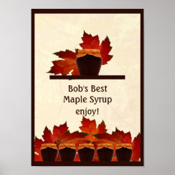 Maple Syrup Country Kitchen Poster | Zazzle