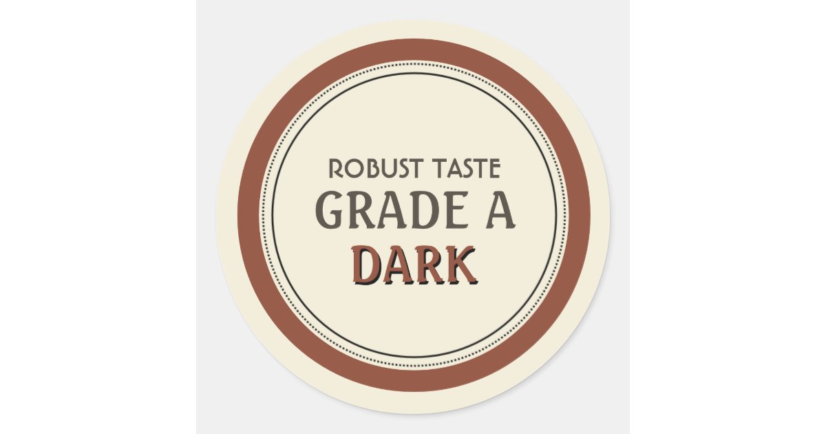 Maple Syrup Grading Label Dark | Zazzle