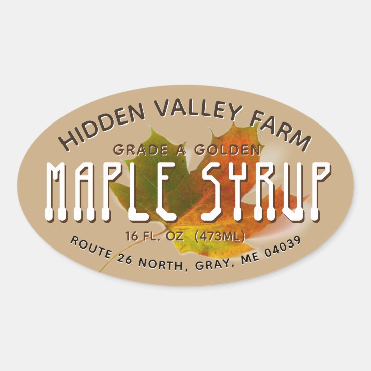Maple Syrup Label | Zazzle