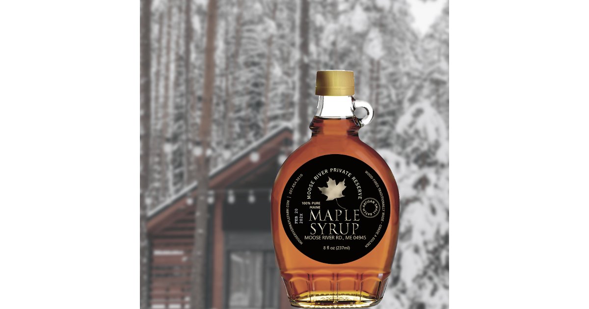 MAPLE SYRUP Private Reserve Gold Leaf Harvest Date Classic Round ...
