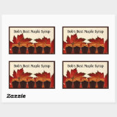 Maple Syrup Sticker Label | Zazzle