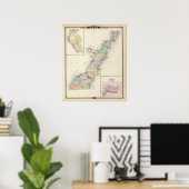 Maps of Door County, Sturgeon Bay and Jenny Poster | Zazzle