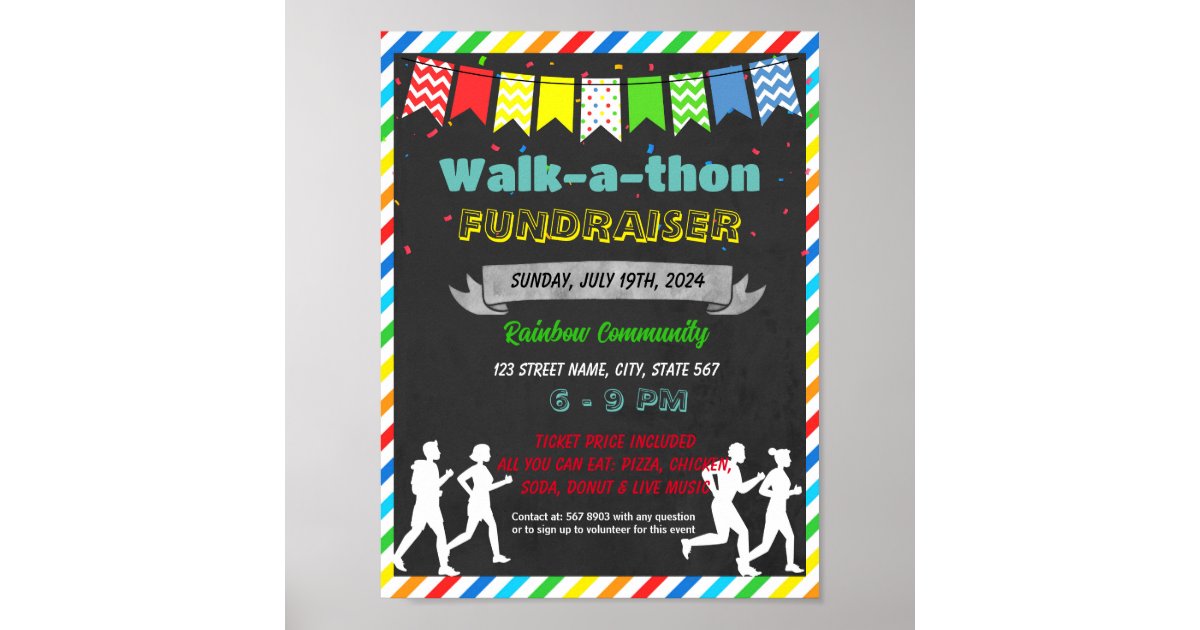 Marathon event template poster | Zazzle